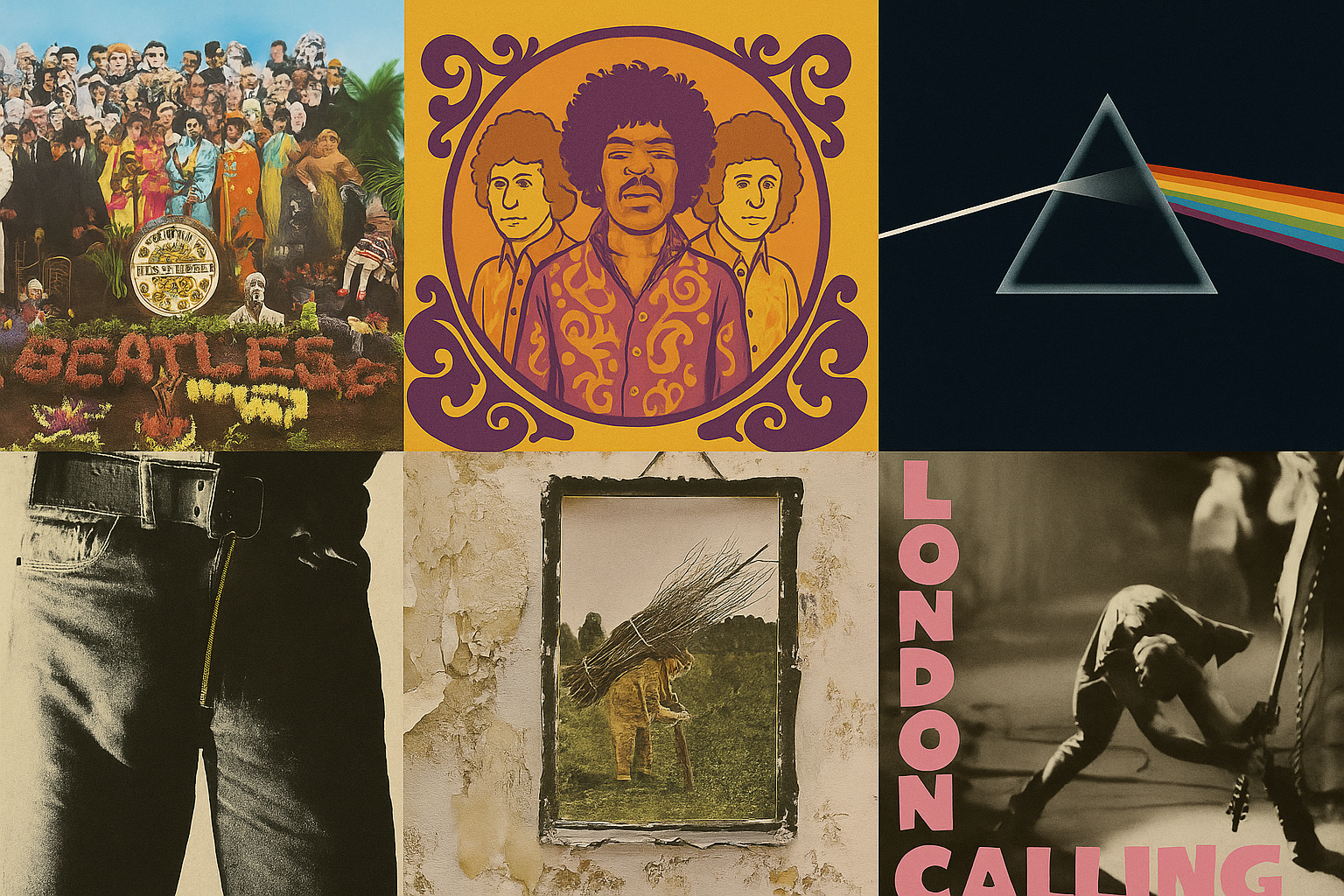 Iconic Rock Album Covers of the ’60s and ’70s